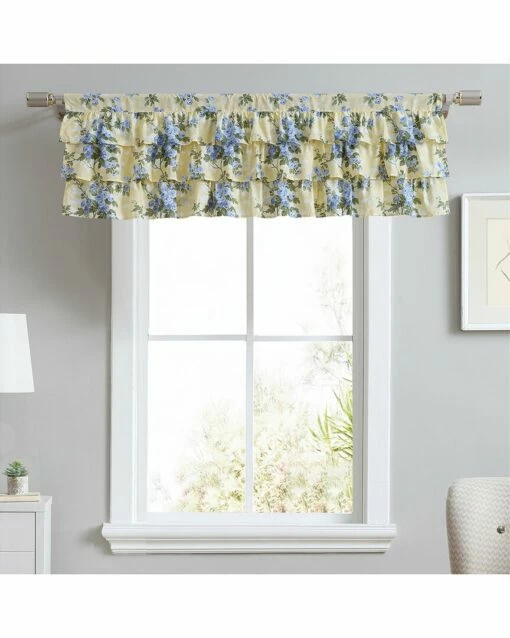 Laura Ashley Cassidy Cotton Window Valance Home Curtains & Hardware ...
